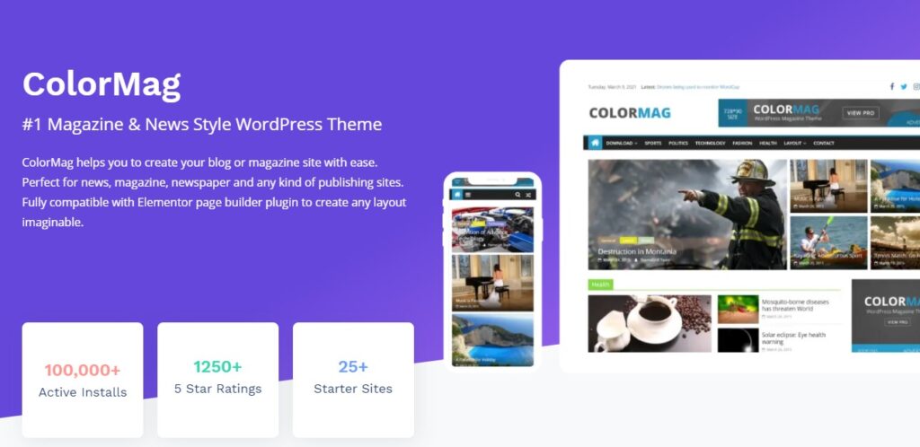 دانلود قالب ColorMag Pro راست چین برای وردپرس - مسترکد
